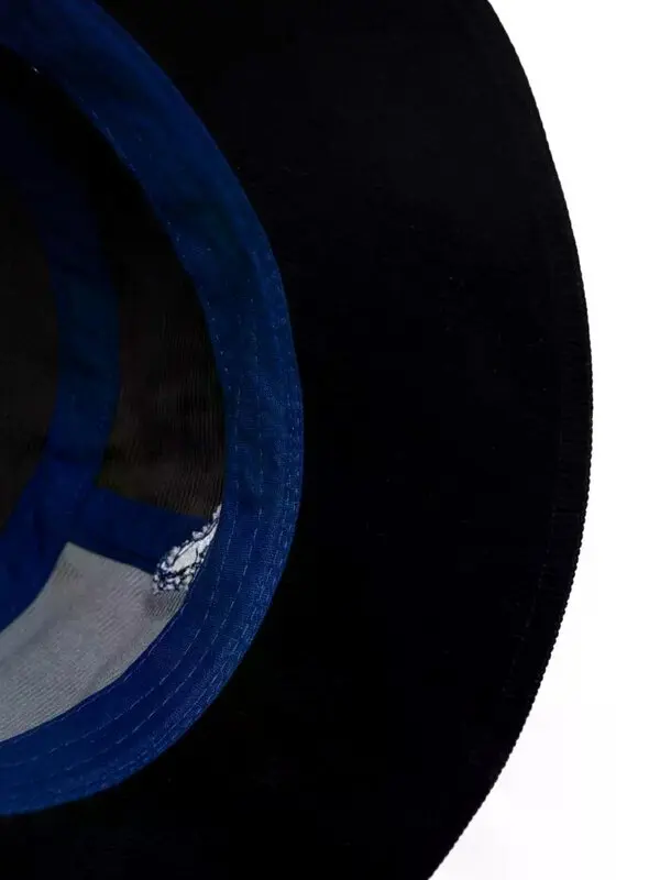 KANGOL Patchwork Corduroy Bucket Hat - Black