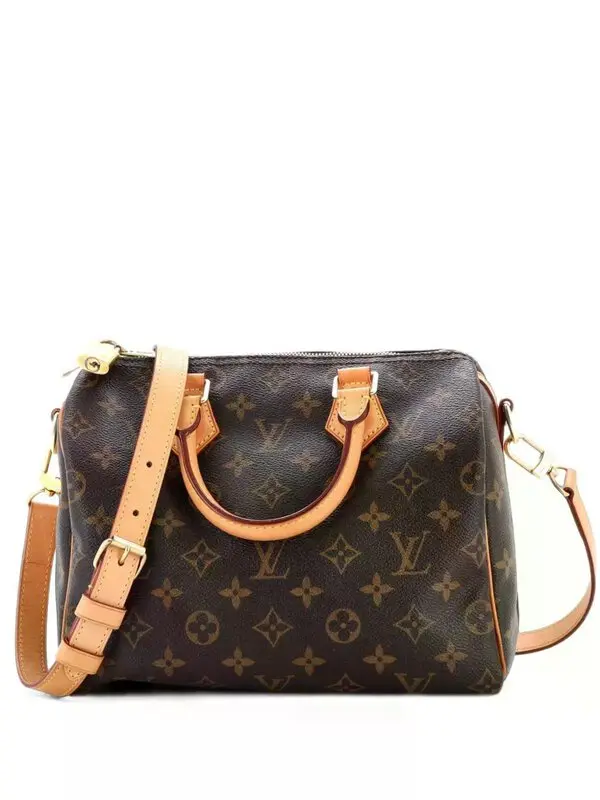 LOUIS VUITTON Speedy Bandouliere Bag Monogram Canvas 25 Satchel - Brown