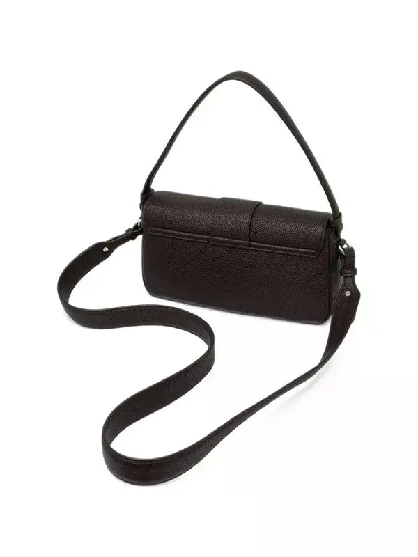 Armani Exchange Logo-plaque Pebbled Shoulder Bag
