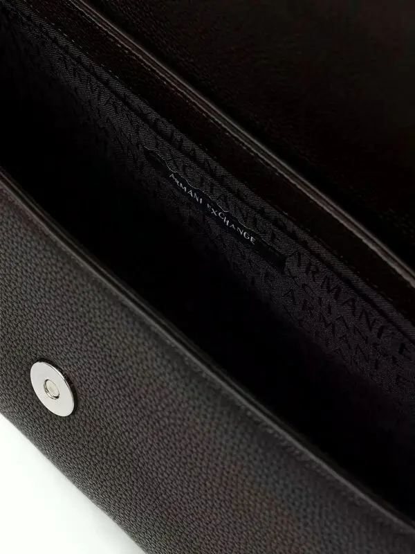 Armani Exchange Logo-plaque Pebbled Shoulder Bag