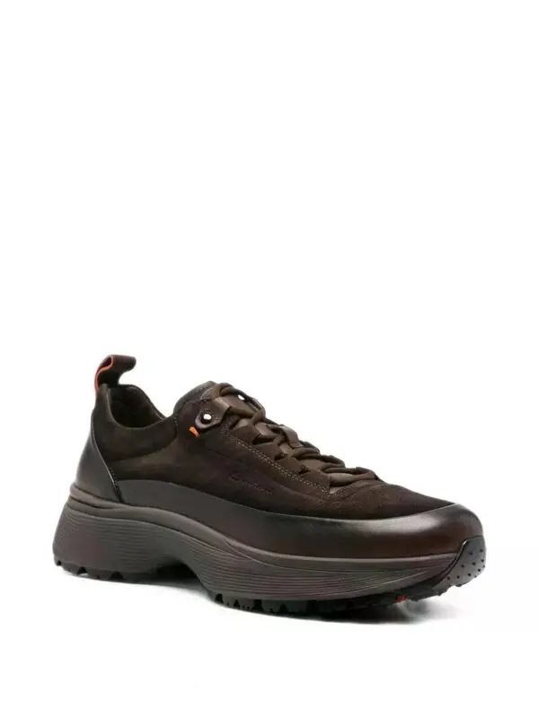 Santoni Easy Bounce Mountain Panelled Sneakers