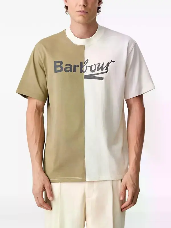Barbour Logo-print Panelled T-shirt