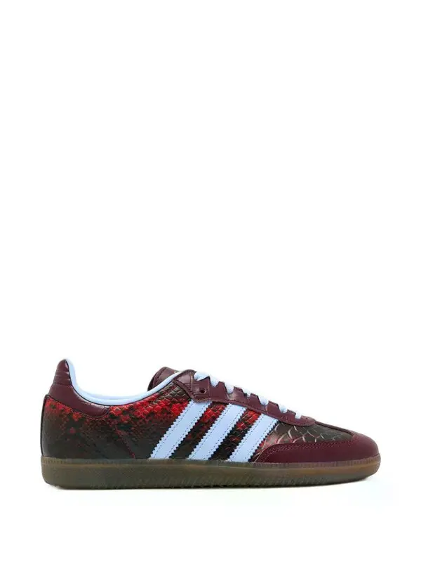 Adidas Samba Og Animal-print Sneakers - Red