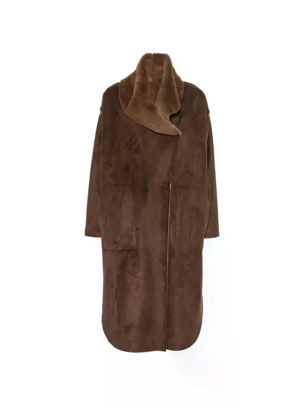 COLLECTION PRIVEE? Faux-shearling Oversized Coat