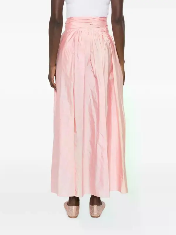 CO.GO Tie-waist Pleated Maxi Skirt