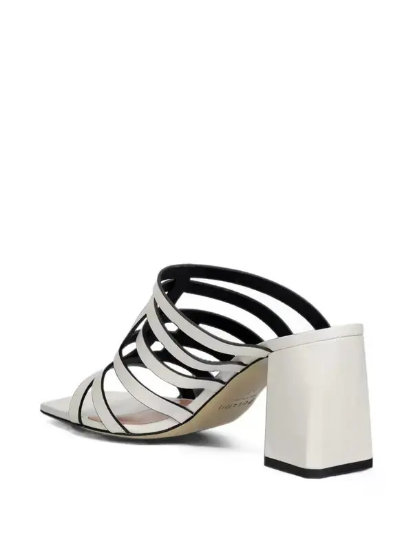 POLLINI Block-heel Leather Sandals