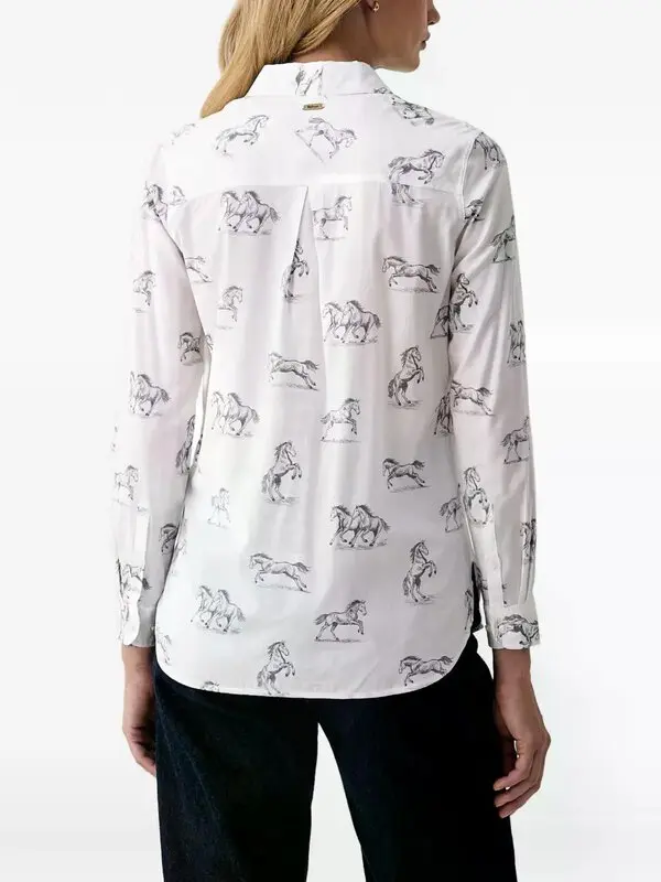 Barbour Horse-print Button-down Shirt