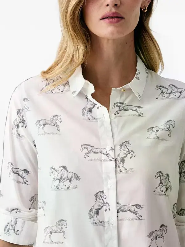 Barbour Horse-print Button-down Shirt