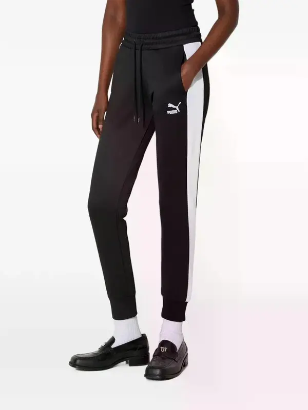 PUMA Iconic T7 Side-stripe Track Pants - Black