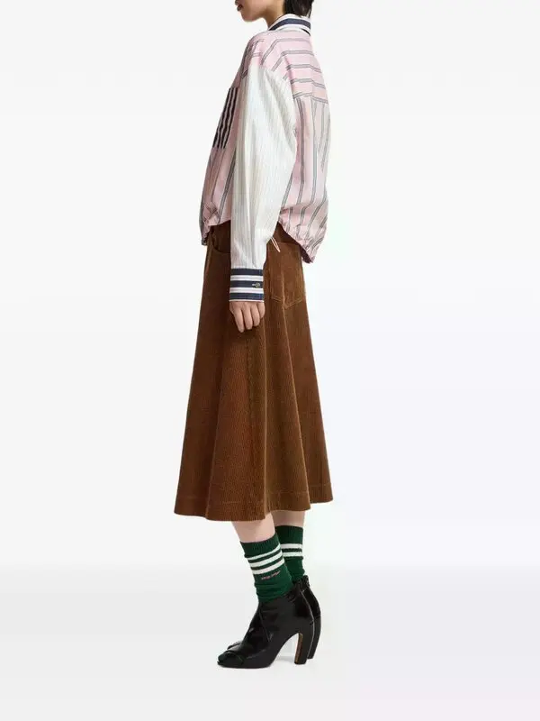 Essentiel Antwerp Striped Patchwork Shirt