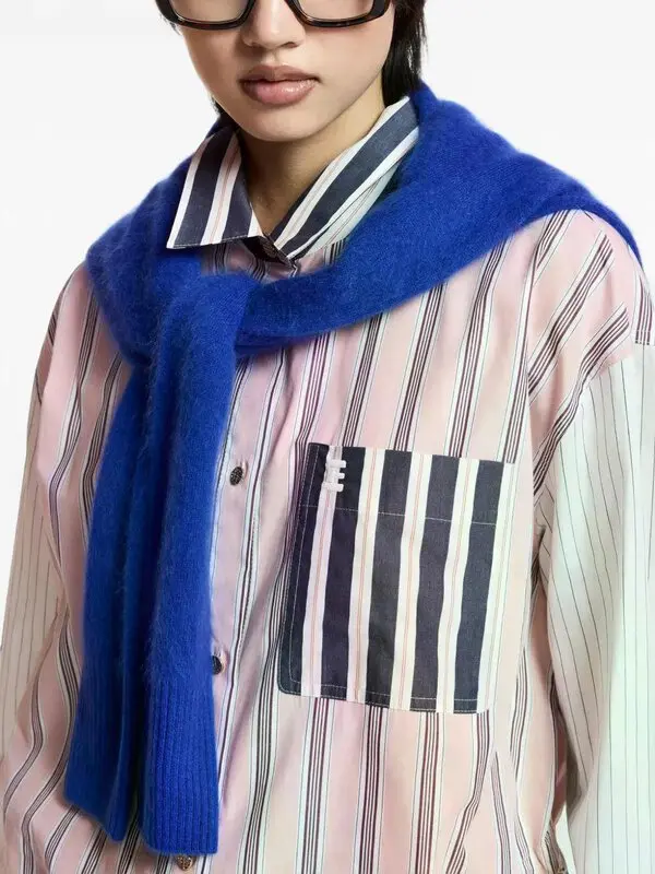 Essentiel Antwerp Striped Patchwork Shirt
