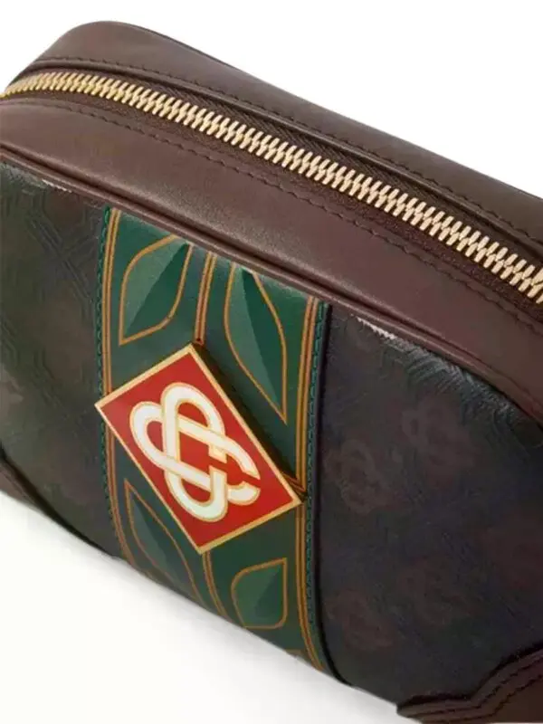 Casablanca Dark Monogram Crossbody Bag