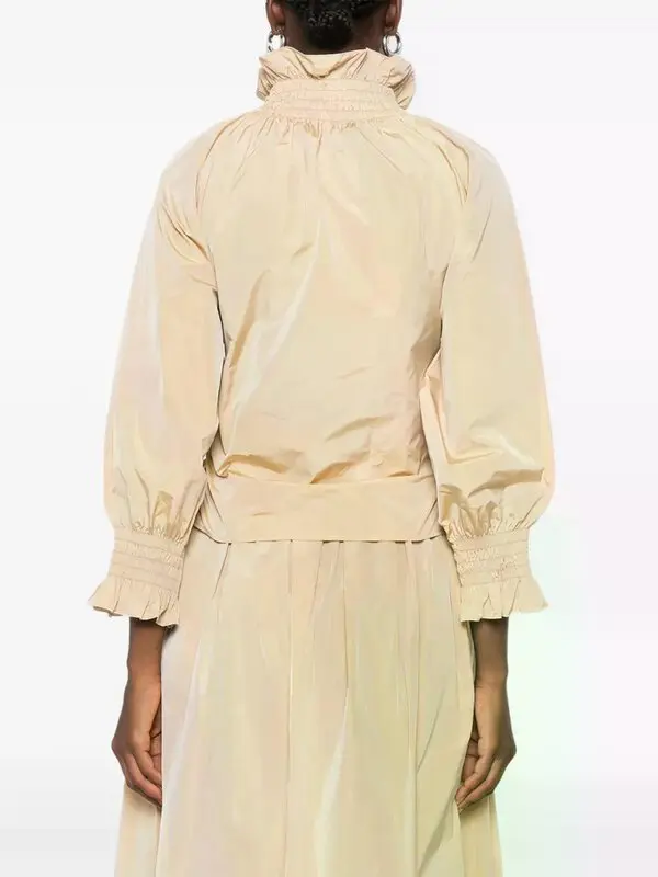 CO.GO Bow-detail Smocked Top