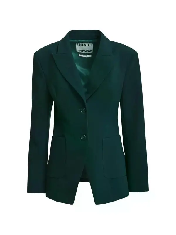 Essentiel Antwerp Knightly Single-breasted Blazer - Green