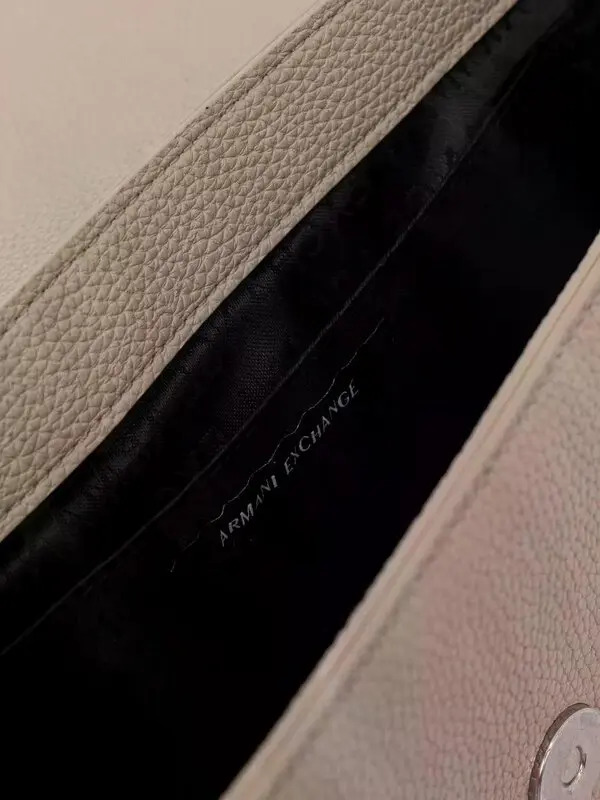 Armani Exchange Logo-plaque Pebbled Shoulder Bag