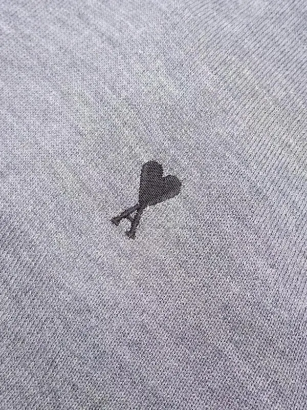 AMI Paris De Coeur Short-sleeve Cardigan