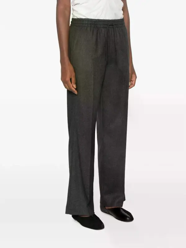 OTTOD'AME Drawstring-waist Pressed-crease Trousers