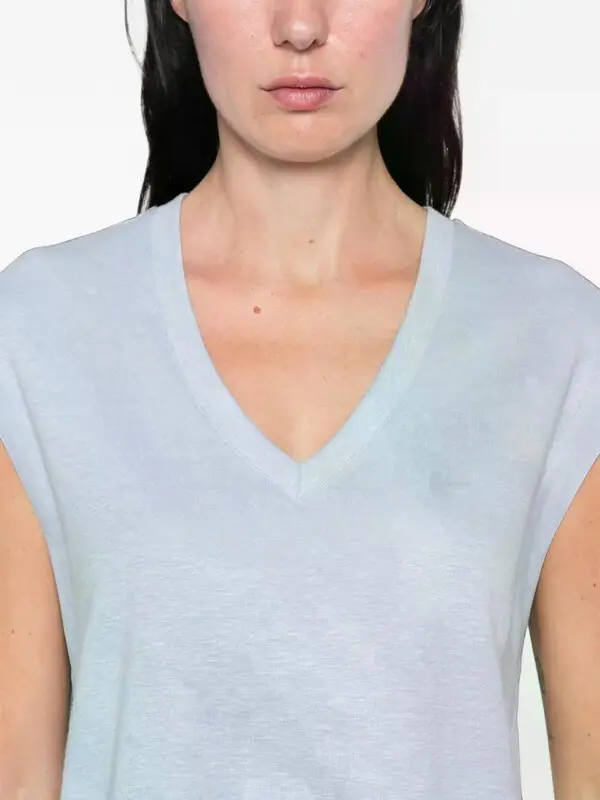 Maison123 Lyna V-neck T-shirt - Blue