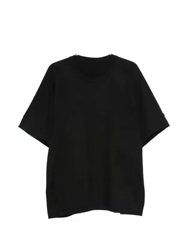 Issey Miyake Layered-sleeve T-shirt - Black