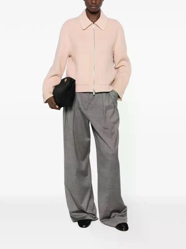Peserico Zip-up Collared Jacket - Pink