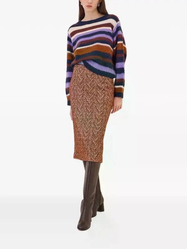 OTTOD'AME Striped-knit Sweater