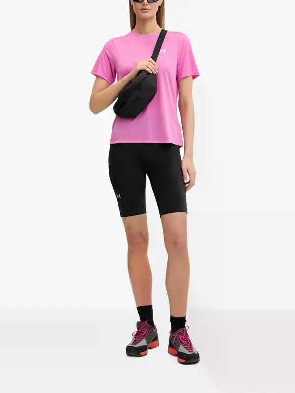 JACK WOLFSKIN Logo-print Cycling Shorts - Black