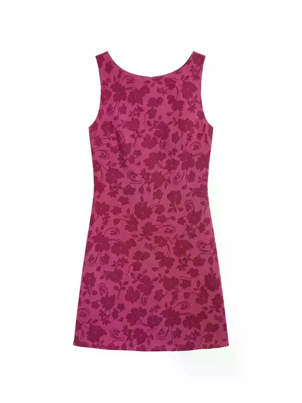 REFORMATION Dale Floral-print Mini Dress - Pink