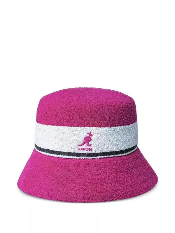 KANGOL Embroidered Logo Bucket Hat - Pink