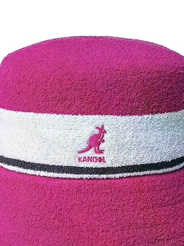 KANGOL Embroidered Logo Bucket Hat - Pink