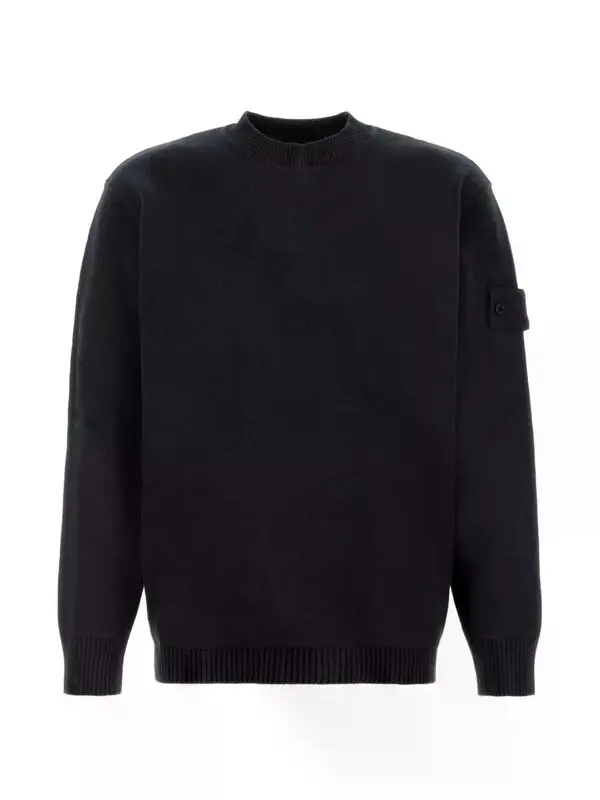 Stone Island Logo-patch Sweater - Blue