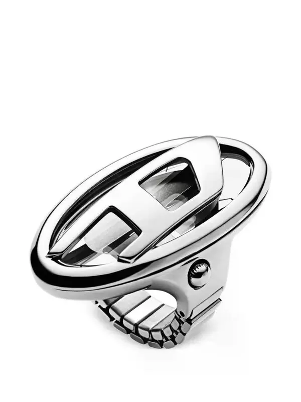 DIESEL® D-era Stainless Steel Ring Watch - Silver