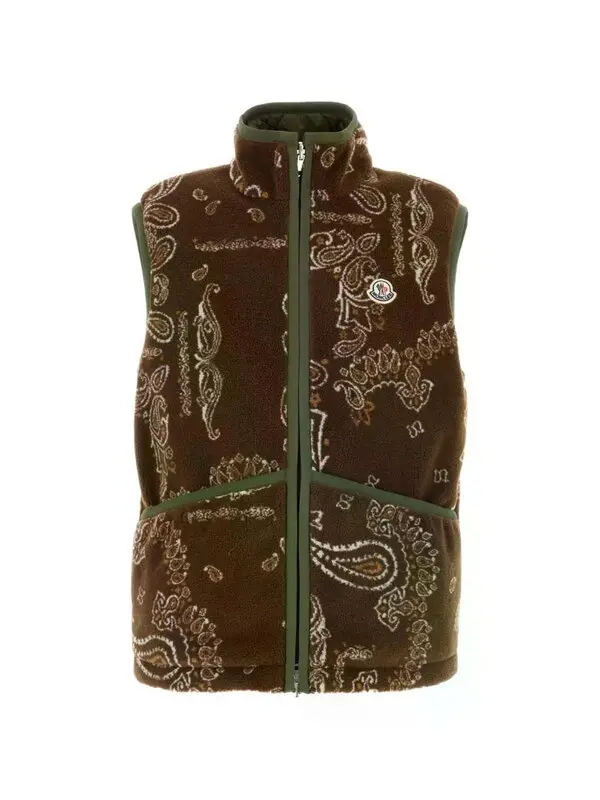 Moncler Paisley-print Reversible Gilets