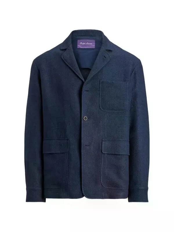 Ralph Lauren Purple Label Patch-pocket Blazer - Blue