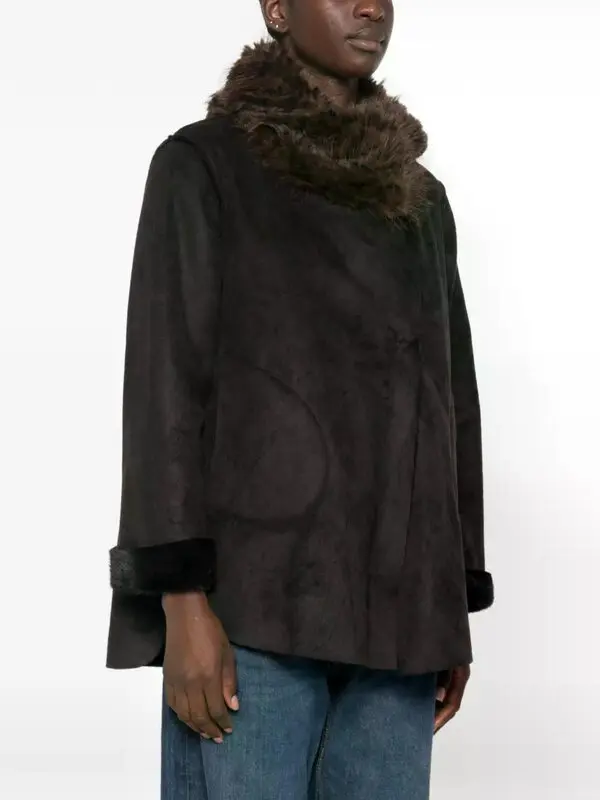 COLLECTION PRIVEE? Faux-fur Collar Coat