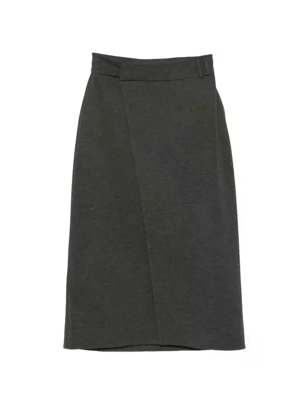Alpha Studio Wrap-style Midi Skirt