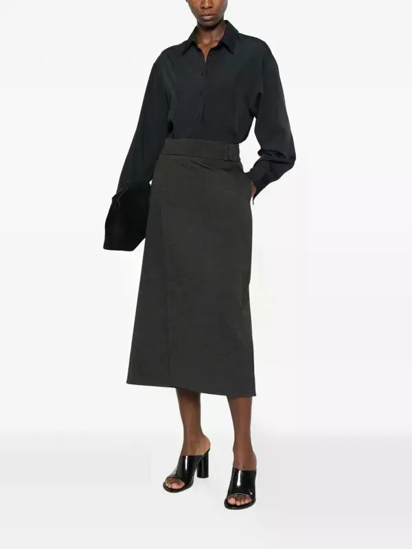 Alpha Studio Wrap-style Midi Skirt