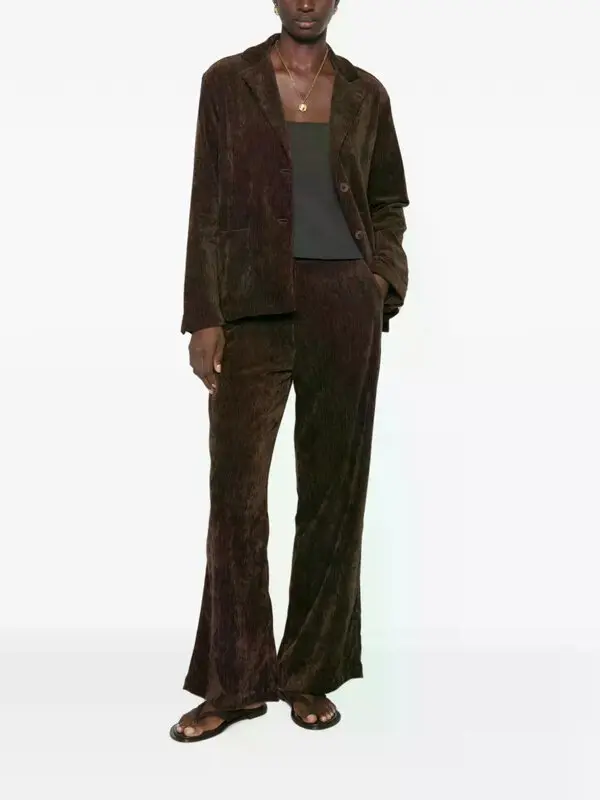 VIRGINIA BIZZI Corduroy Notched-lapel Blazer