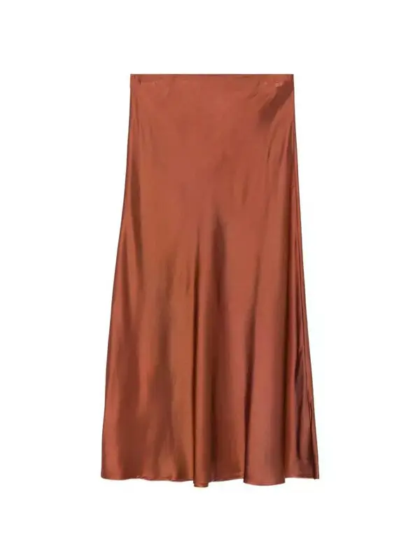 OTTOD'AME Chiara Midi Skirt - Brown