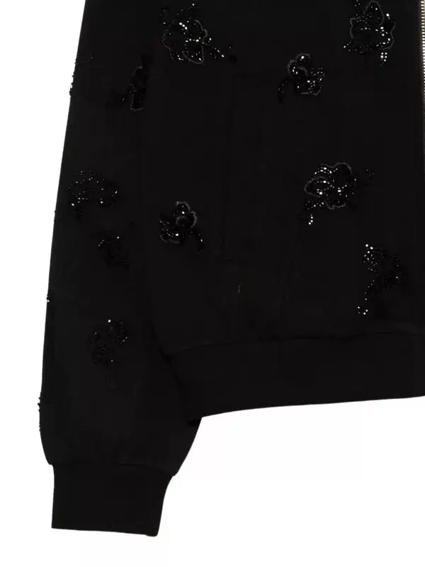 Liu Jo Bead-embellished Zip-up Sweatshirt