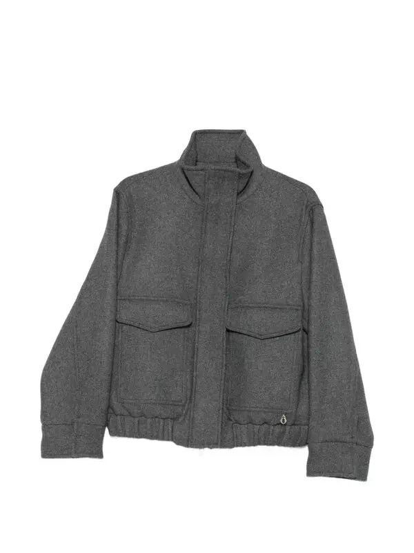 OTTOD'AME Elasticated-hem Flap-pocket Jacket