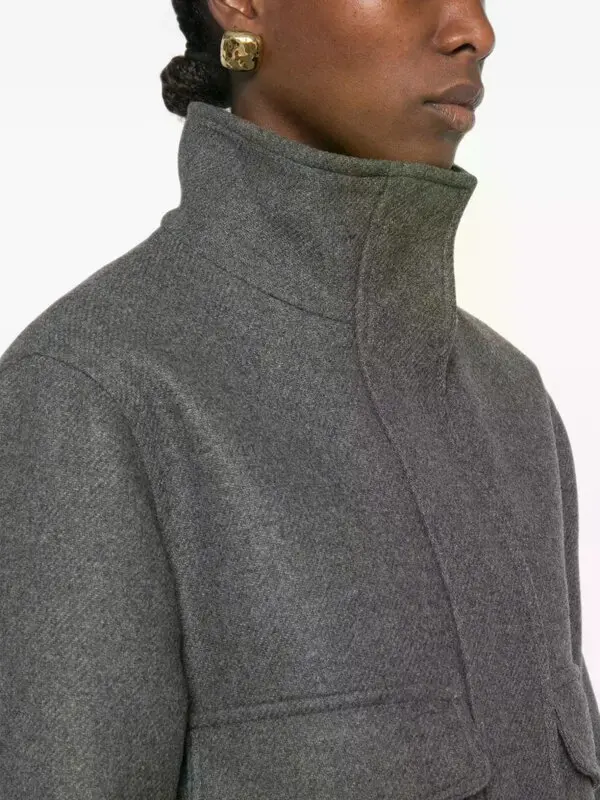OTTOD'AME Elasticated-hem Flap-pocket Jacket