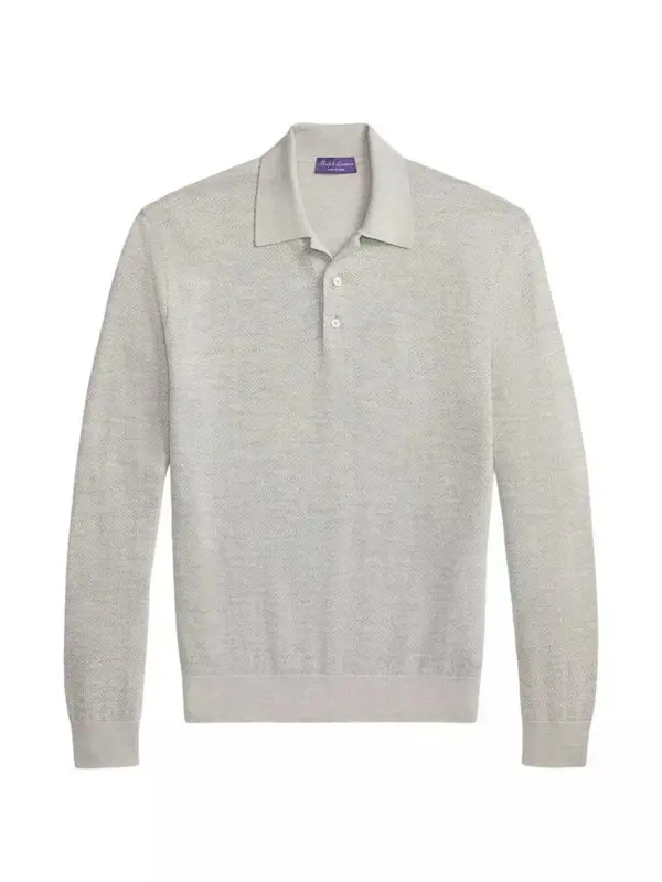 Ralph Lauren Purple Label Herringbone-knit Sweater