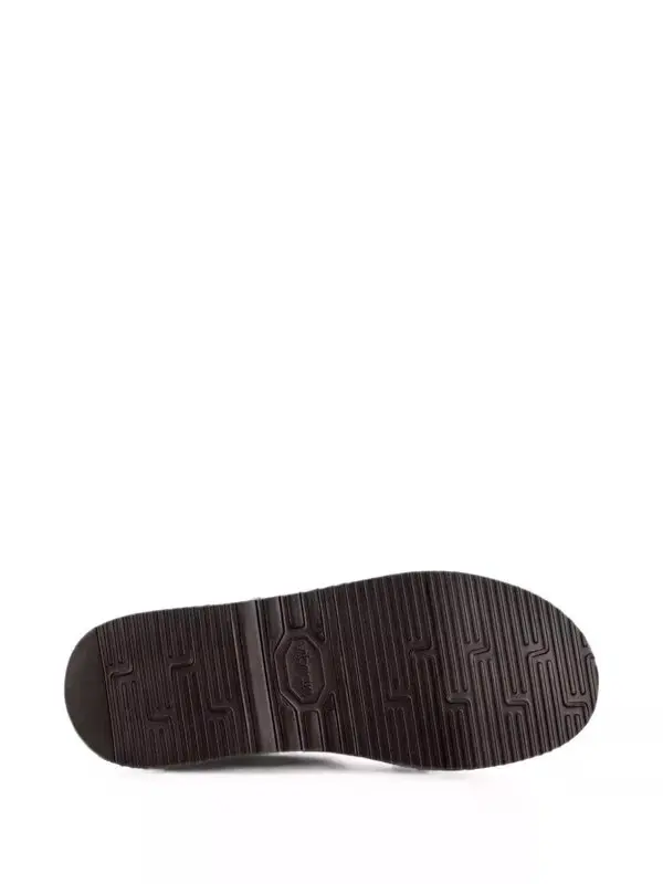 FRACAP Leopard-print Buckled Mules