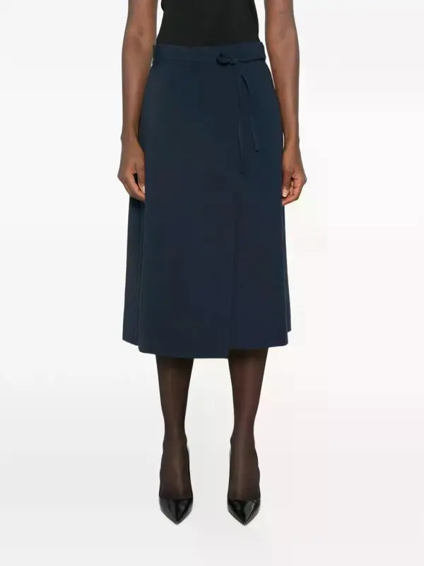 OTTOD'AME Belted Wrap Skirt