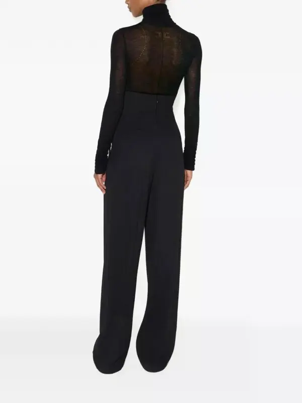 Elisabetta Franchi Flowing Gabardine Trousers