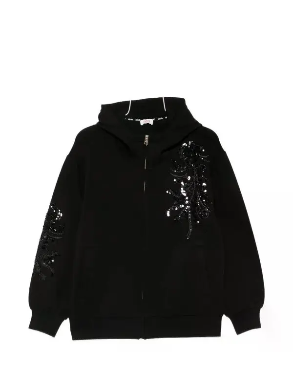Liu Jo Sequin-embellished Zip-up Hoodie