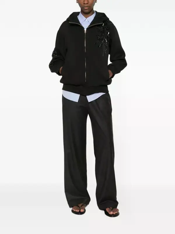 Liu Jo Sequin-embellished Zip-up Hoodie