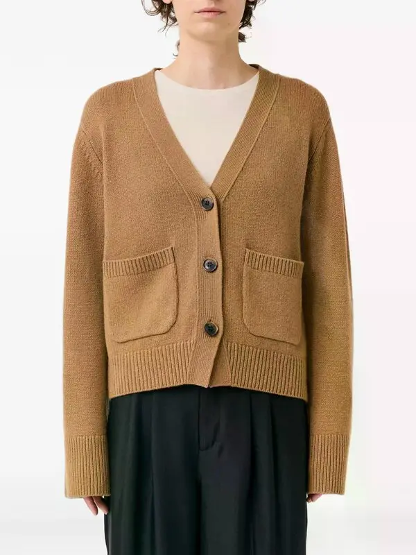 LISA YANG Danni Patch-pocket Cardigan - Brown