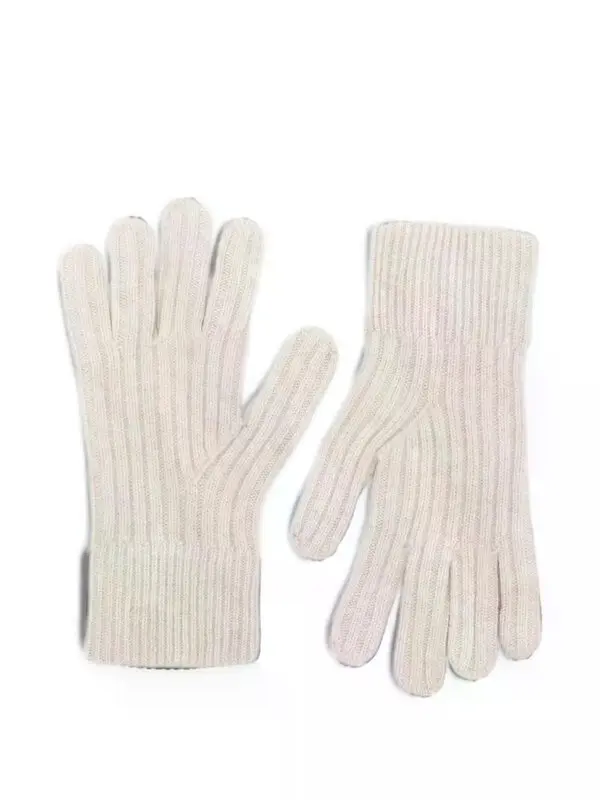 HUGENBERG Ribbed-knit Cashmere Gloves