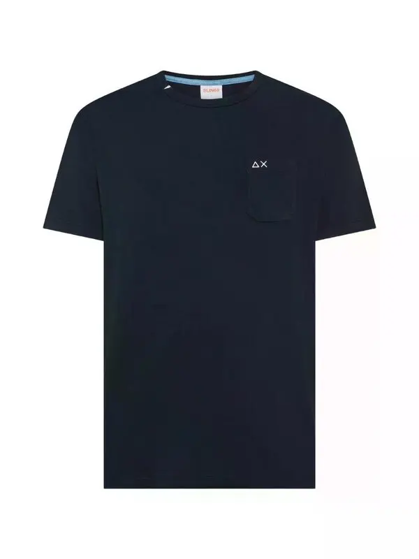 SUN 68 Logo-embroidered Pocket T-shirt